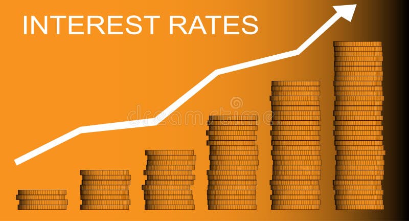 Interest Rates stock vector. Illustration of drawing - 112725644