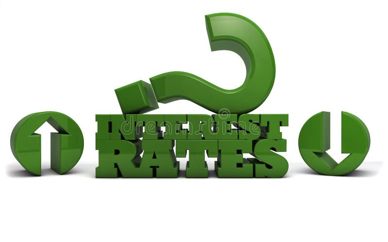 Falling Interest Rates stock illustration. Illustration of special ...