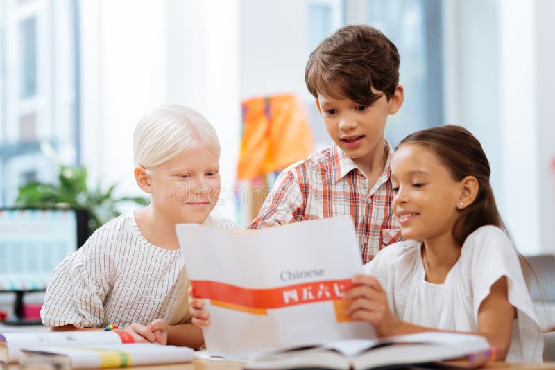 Interested Kids Watching Cartoons in Playroom Stock Photo - Image of ...