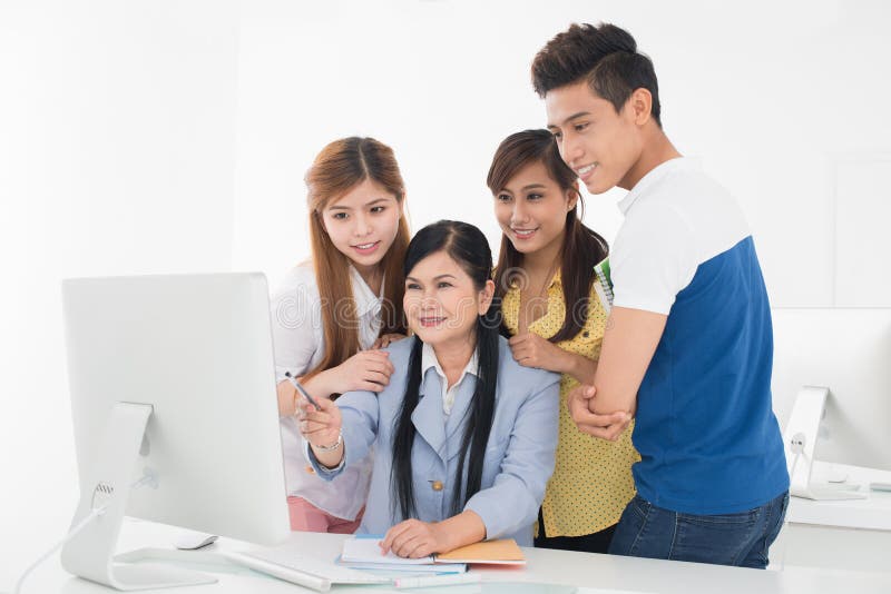 Interested students stock image. Image of classmates - 30961489