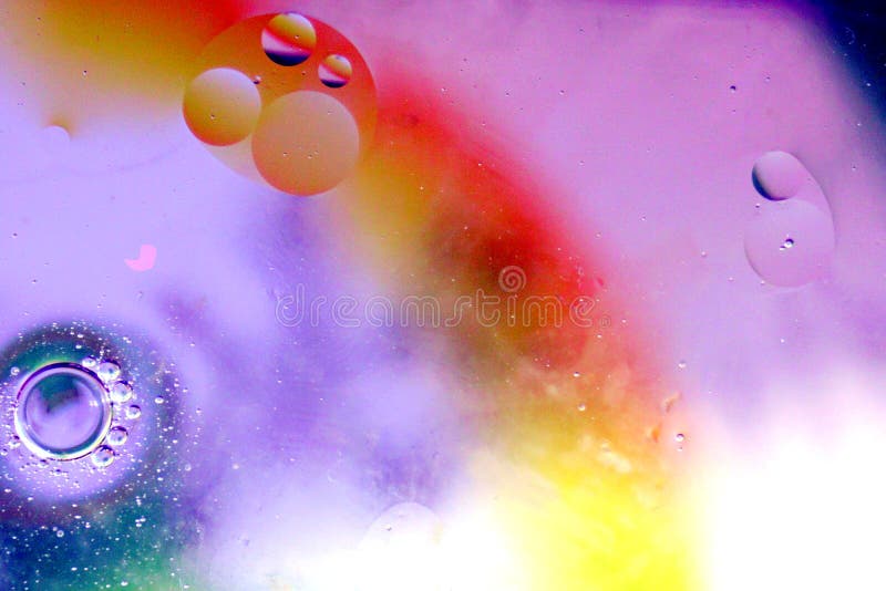 Unique Multicolored Surface with Isolated Bubbles Stock Photo - Image ...