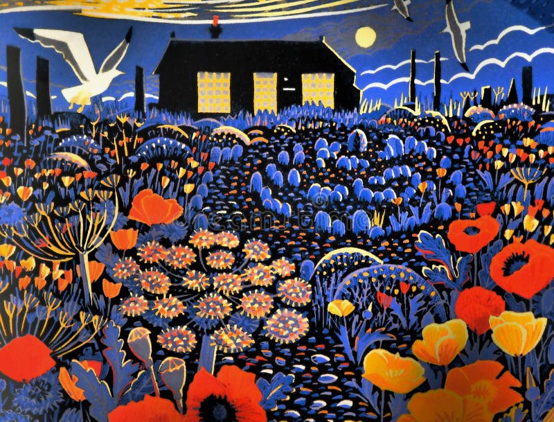 Interesting Artwork - Painting with an Interesting Design of Flowers ...