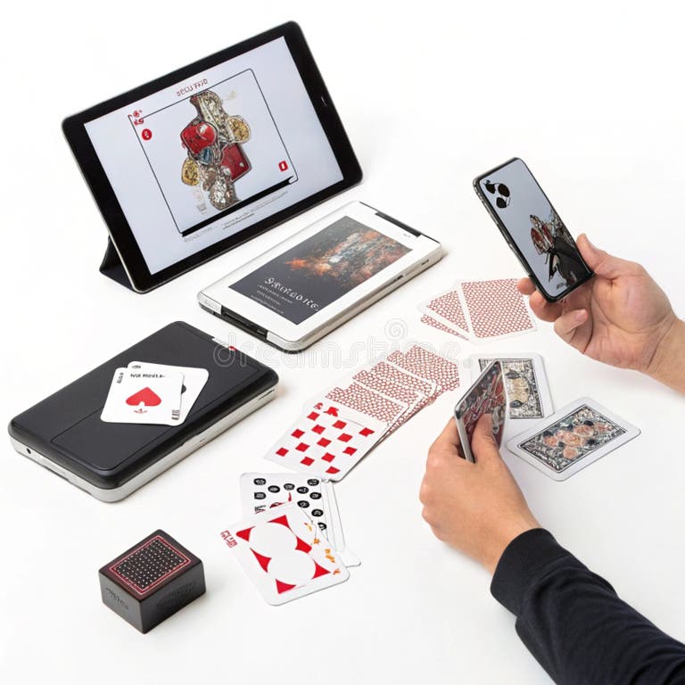 Interesting Augmented Reality Magic Tricks Isolated on White Background ...