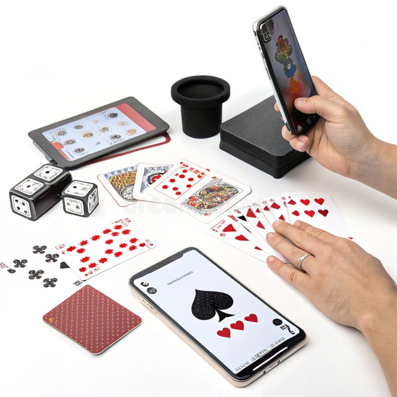 Interesting Augmented Reality Magic Tricks Isolated on White Background ...