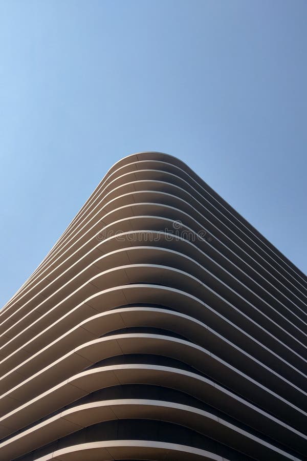 Interesting and Beautiful Architecture Against the Background of a Blue ...