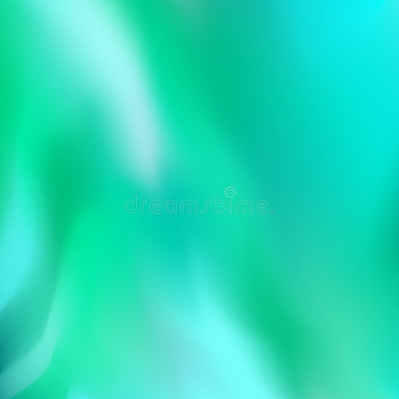 Interesting Blurred Emerald Green with Bright Turquoise, Neon-blue ...