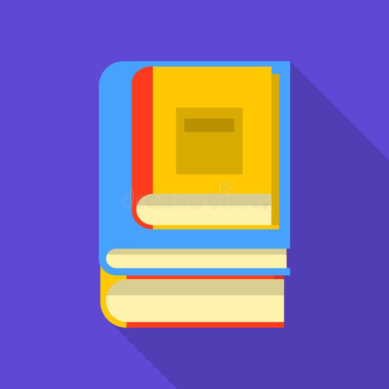 Interesting Book Icon, Flat Style Stock Vector - Illustration of ...