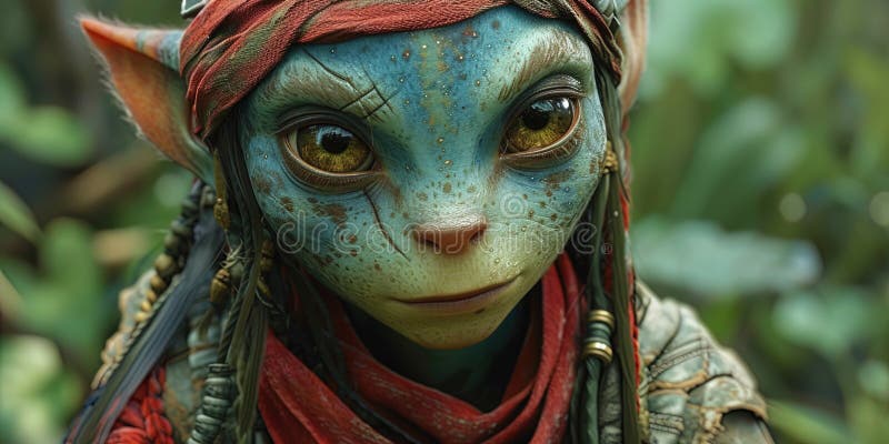 An Interesting Character in an Animated Game Universe, Combining ...