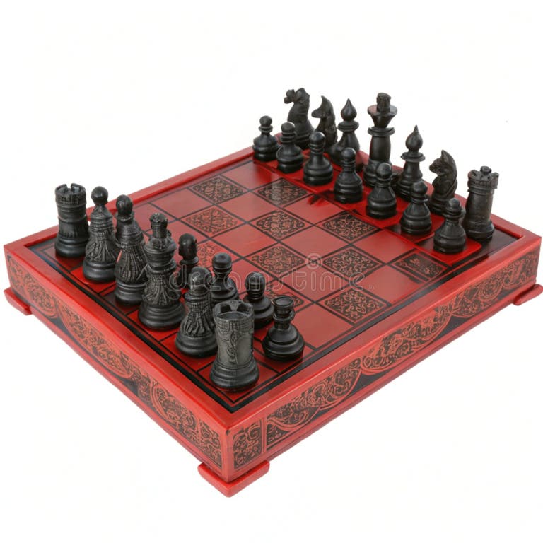 Interesting Chinese Chess Set Isolated on Transparent Background Stock ...
