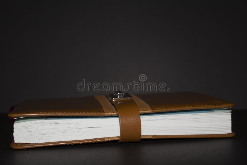 Brown diary stock photo. Image of background, page, object - 107212448