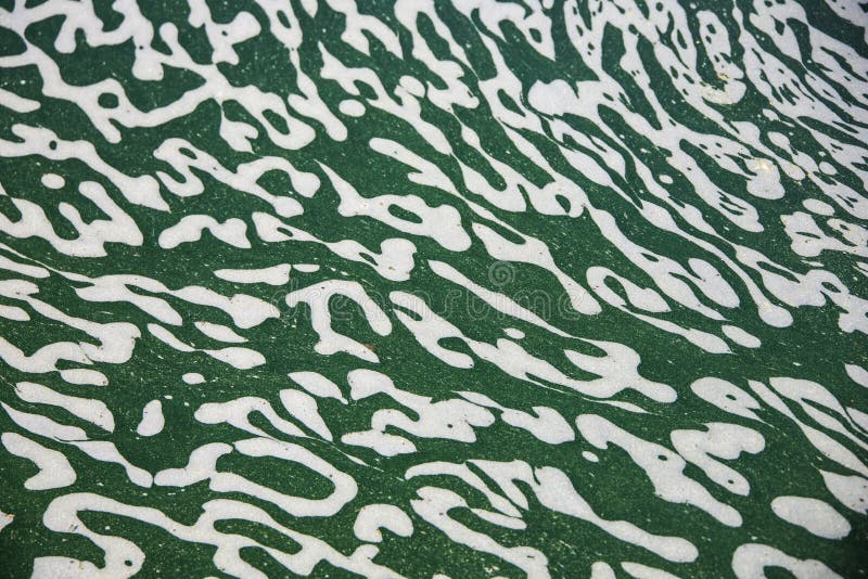 Interesting Color Pattern on Top of Water in a Pond Stock Image - Image ...