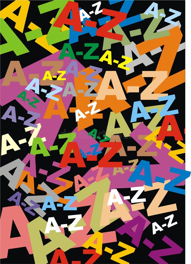 Letters background stock vector. Illustration of rainbow - 29889134