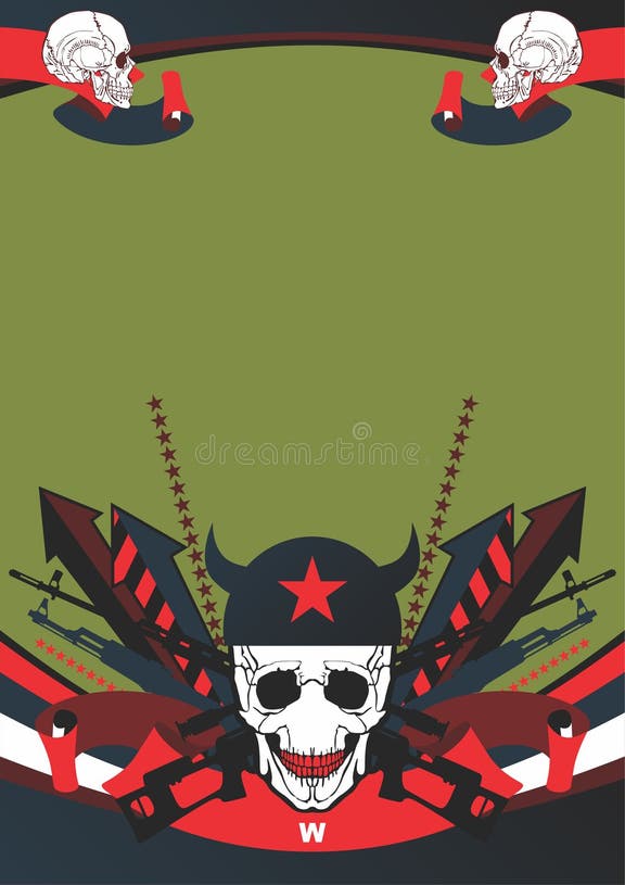 Interesting Composition on the Military Theme Stock Vector ...