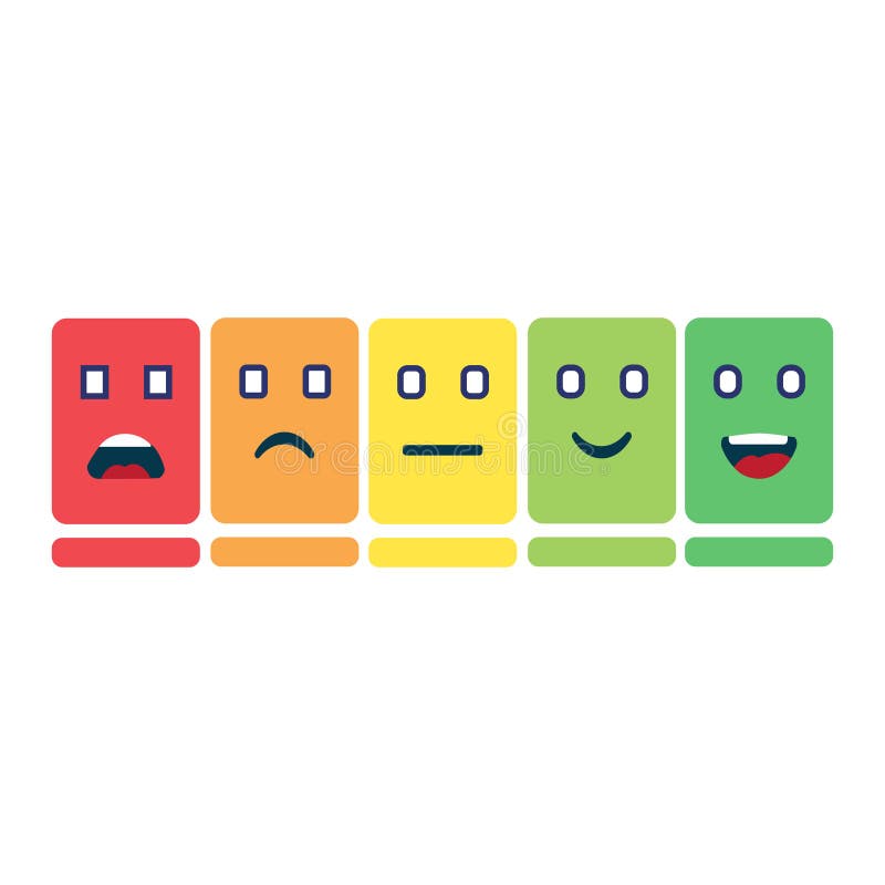 Interesting Emoticons on a White Background Stock Illustration ...