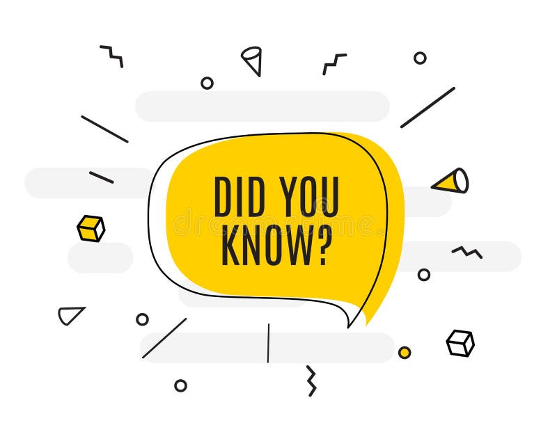 Interesting Fact Background. Did You Know Question Stock Vector ... Interesting Fact Background. Did You Know Question Stock Vector ...