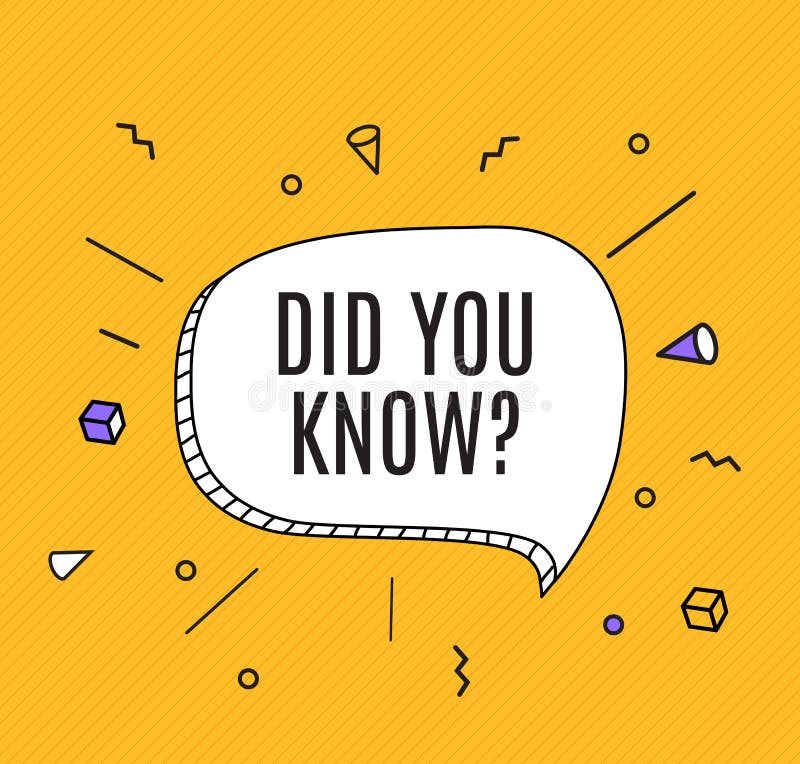 Interesting Fact Background. Did You Know Question Stock Vector ... Interesting Fact Background. Did You Know Question Stock Vector ...