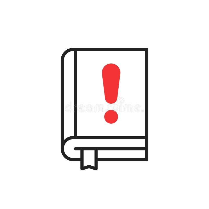 Interesting Fact Like Thin Line Instruction Book Icon Stock ...