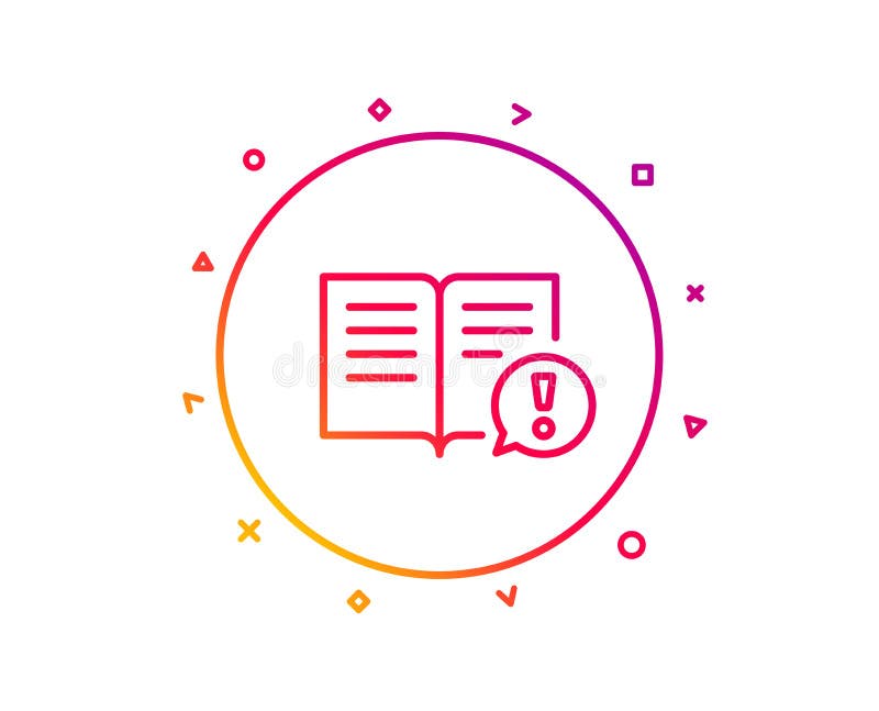 Interesting Facts Line Icon. Exclamation Mark Sign. Vector Stock Vector ...