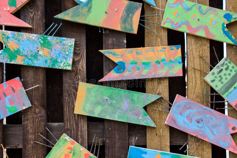 Interesting Figures from the Tree are Painted with Different Colors and ...