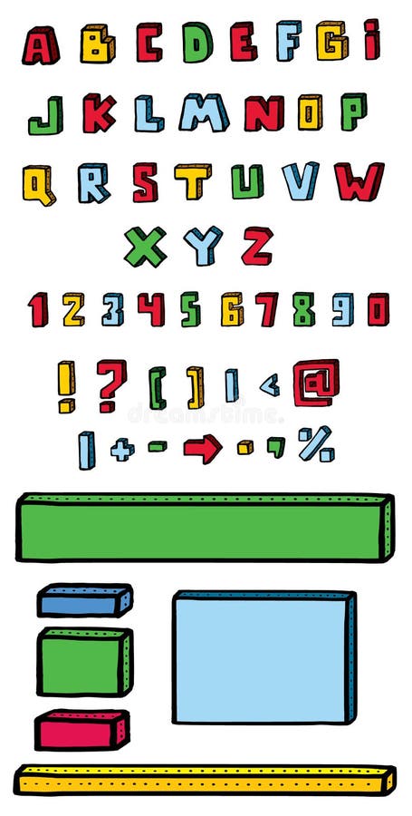 Color by Letter Alphabet Worksheet - Color and Writing Stock Vector ...