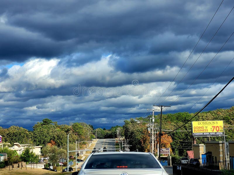 Interesting Formation of Cloud during Early Fall in USA Editorial Stock ...
