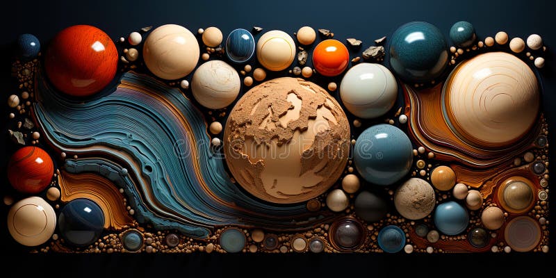 Interesting Forms and Patterns on the Surface of the Planets, Like Art ...
