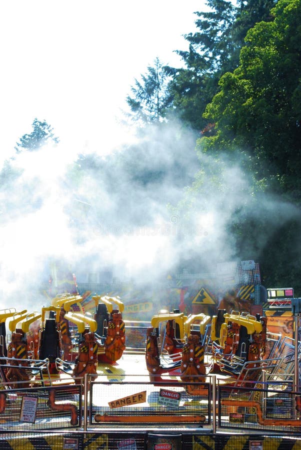 Interesting Fun Ride in the Amusement Park Stock Image - Image of fair ...