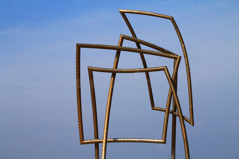 Interesting Geometric Monument Stock Image - Image of mathematics ...