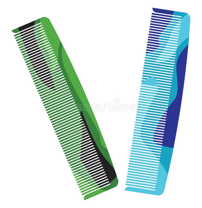 Interesting Hair Combs, Icon Stock Vector - Illustration of flat ...