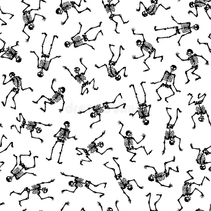 Interesting Human Bone Pattern, Stock Vector - Illustration of dead ...