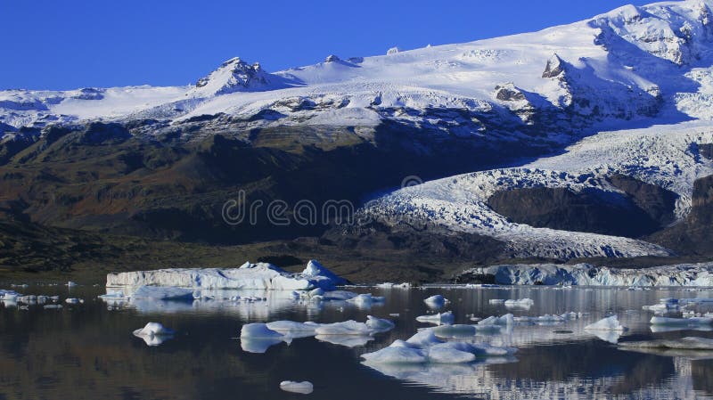Interesting Ice Rocks Floating on the Atlantic Ocean Stock Image ...