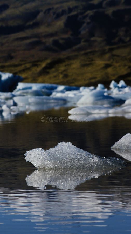 Interesting Ice Rocks Floating on the Atlantic Ocean Stock Photo ...