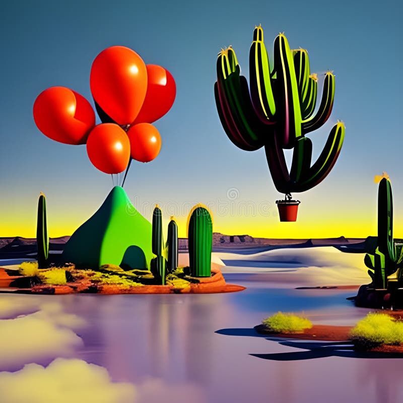 Flying Cactus Stock Illustrations – 424 Flying Cactus Stock ...