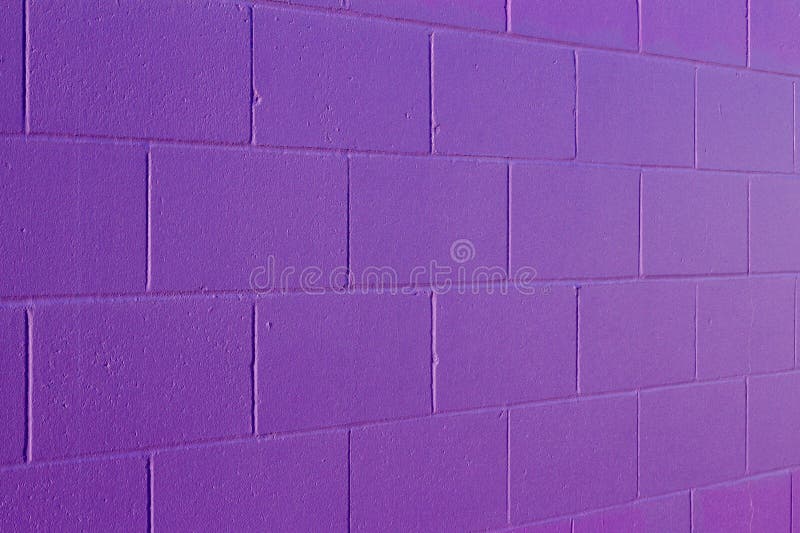 Purple Painted Cement Block Wall Texture Background Stock Photo - Image ...