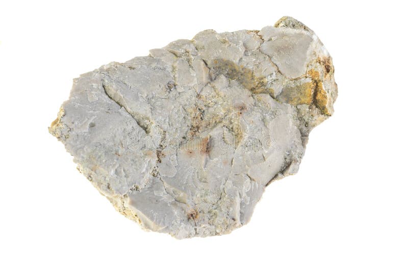 Interesting Limestone on a White Isolated Background Stock Photo ...