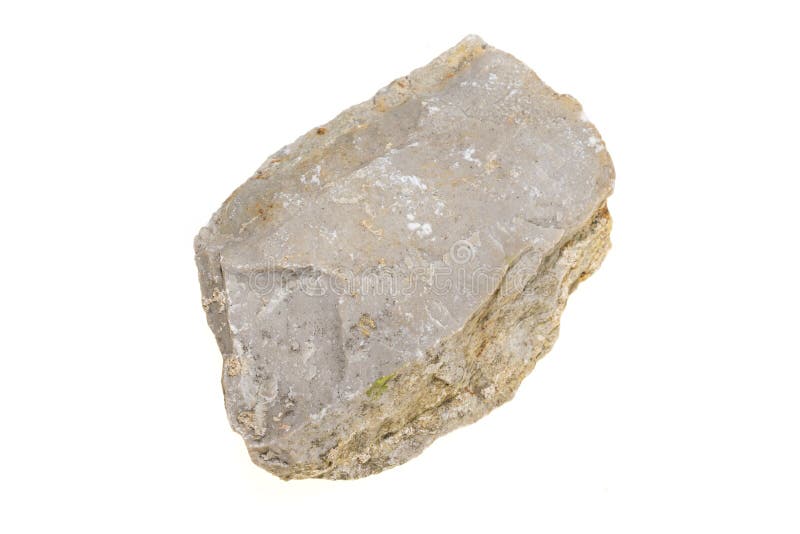 Interesting Limestone on a White Isolated Background Stock Image ...