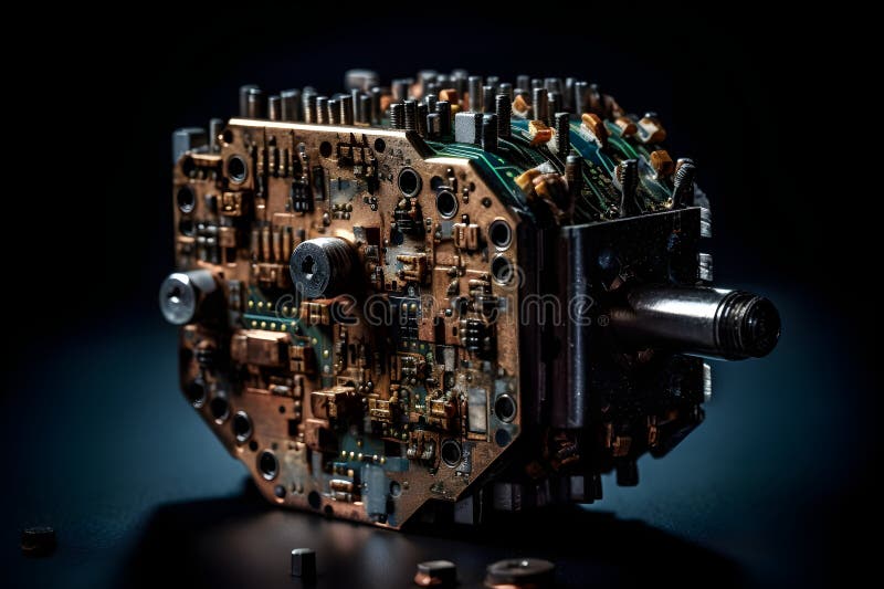 Interesting Lock Made from Metal Showing Bits. Generative AI Stock ...