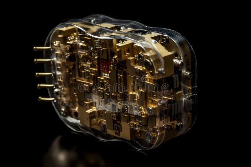 Interesting Lock Made from Metal Showing Bits. Generative AI Stock ...