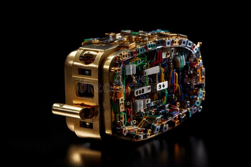 Interesting Lock Made from Metal Showing Bits. Generative AI Stock ...