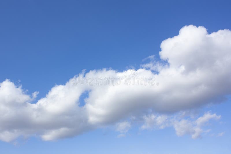 Long Cloud in Sky - Panoramic Photo Stock Image - Image of fluffy ...