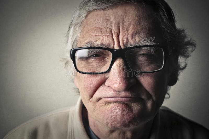 Interesting look stock image. Image of senior, look, grandfather - 52340495
