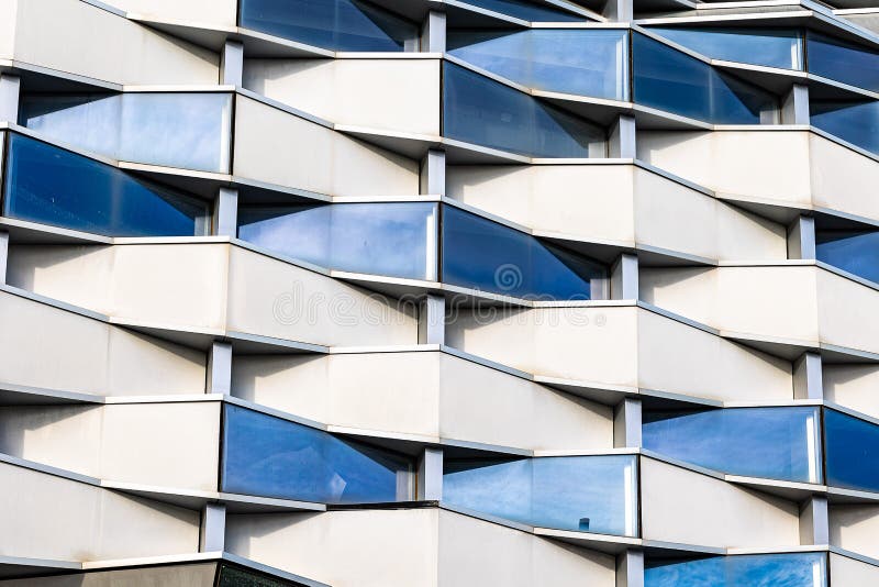 Interesting Modern Building Architectural Background Zaragoza Spain ...