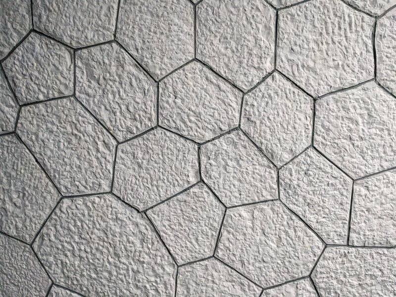 Interesting Pattern of Hexagonal Shaped White Bricks on the Wall or ...