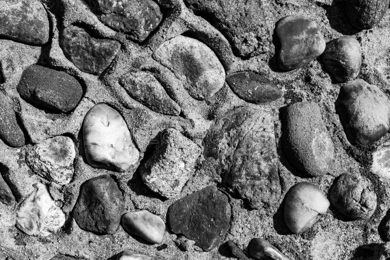 Interesting Patterns Created by Smooth Stones on Sandy Ground during ...