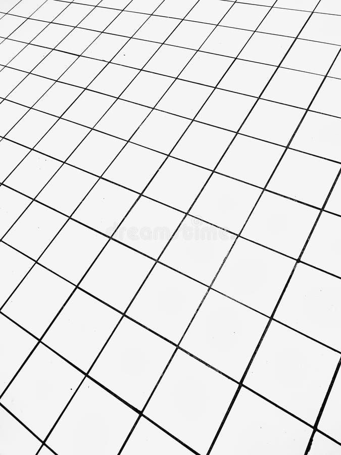 Perspective of a Squared Tiled Floor Stock Image - Image of texture ...