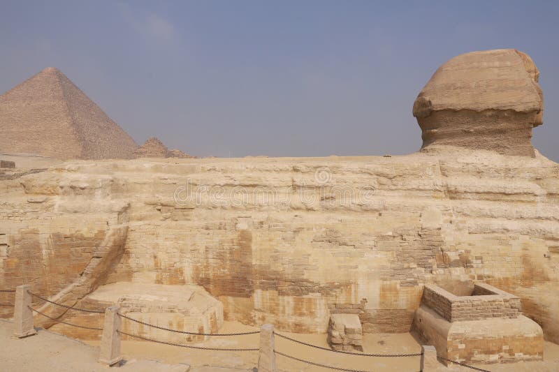 Interesting Photo of the Sphinx from Behind Stock Image - Image of ...