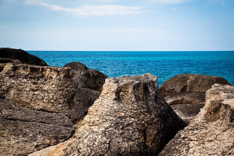 Interesting Rock Formations at the Calm Seaside, Rocks by the Ocean ...