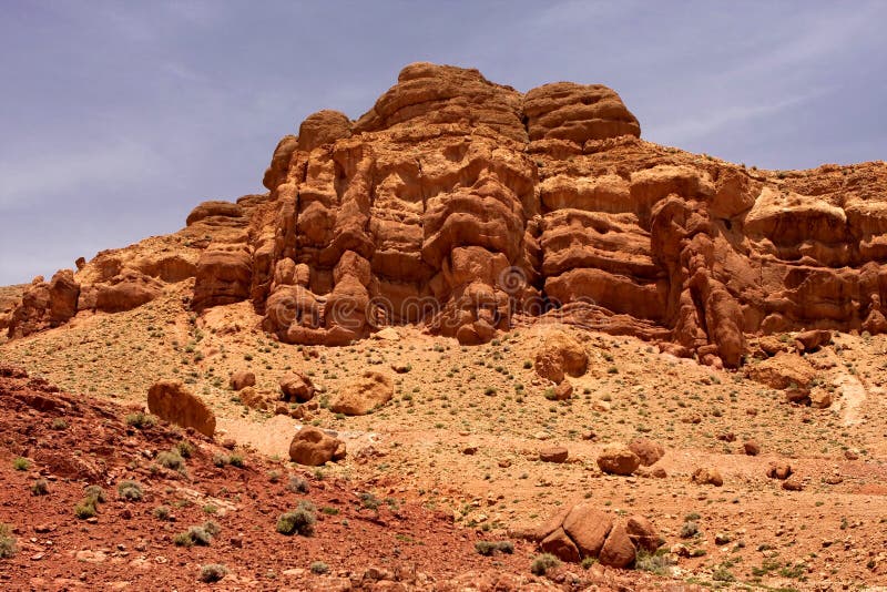 Interesting Rock Formations in Central Morocco Stock Image - Image of ...