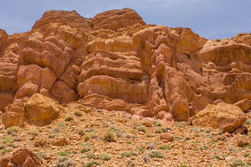 Interesting Rock Formations in Central Morocco Stock Image - Image of ...
