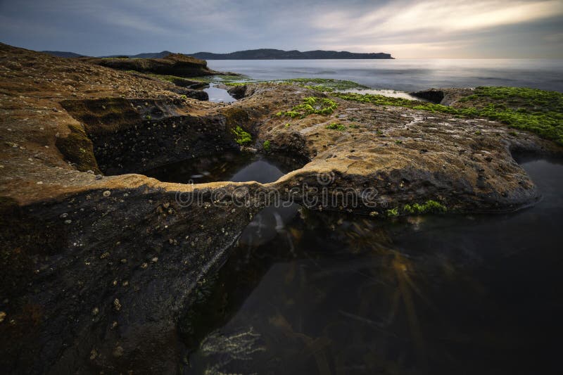 Interesting Rock Formations at Pearl Beach on Nsw Central Coast in ...